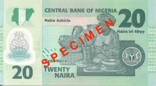₦20 | Central Bank of Nigeria